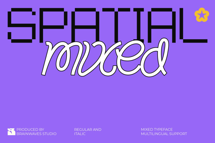 Spatial Mixed Font - Free Font