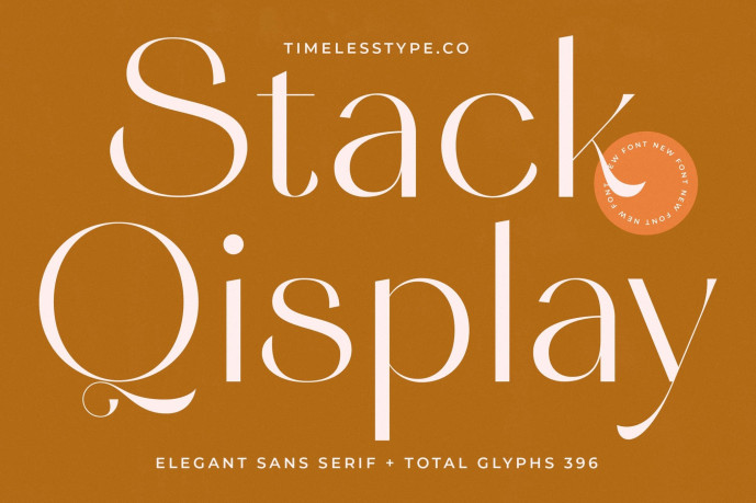 Stack Qisplay - Sans Serif Font - Free Font