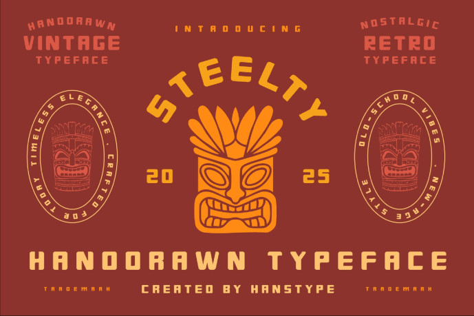 Steelty - Bold Retro Sans - Free Font