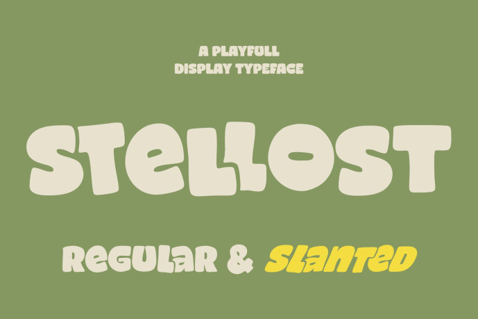 Stellost – Playful Display Typeface - Free Font