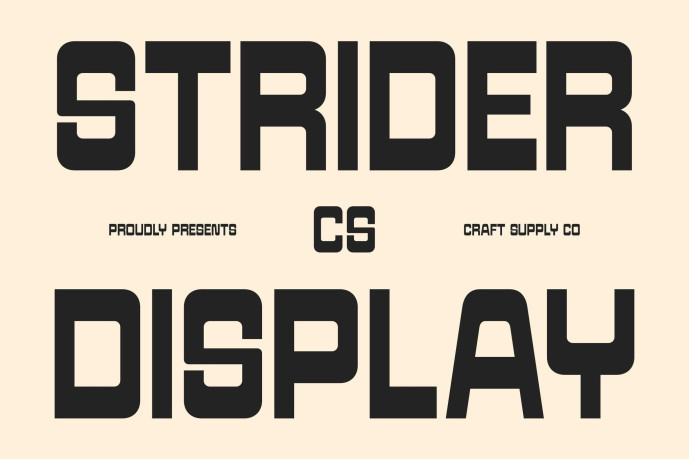 Strider – Reverse Contrast Font - Free Font