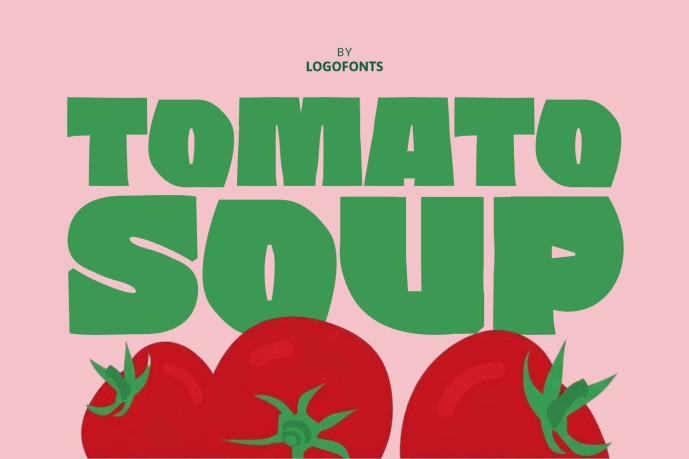 Tomato Soup - Food Font - Free Font