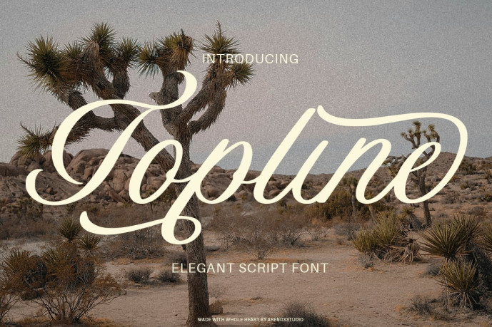 Topline – Elegant Script Typeface - Free Font