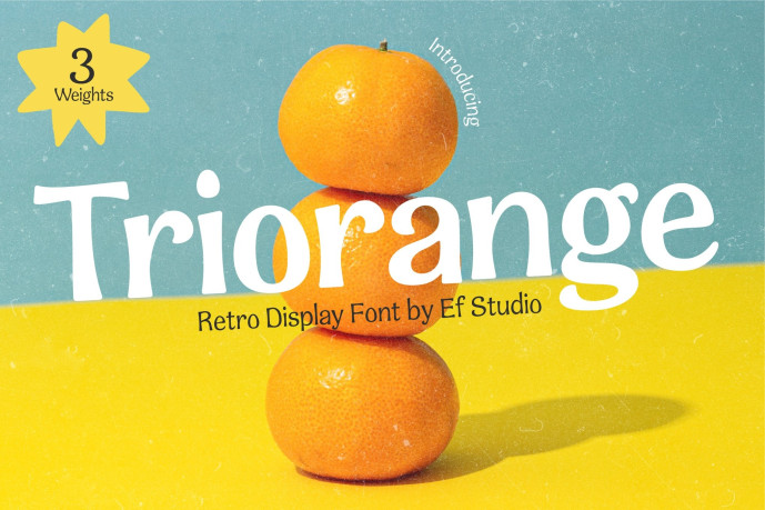 Triorange Display Font - Free Font