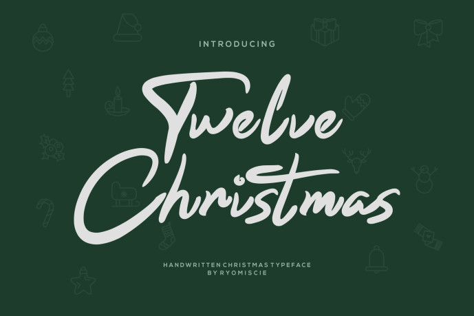 Twelve Christmas Handwritten Font - Free Font