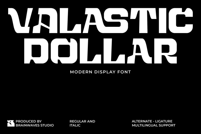 Valastic Dollar Display Font - Free Font