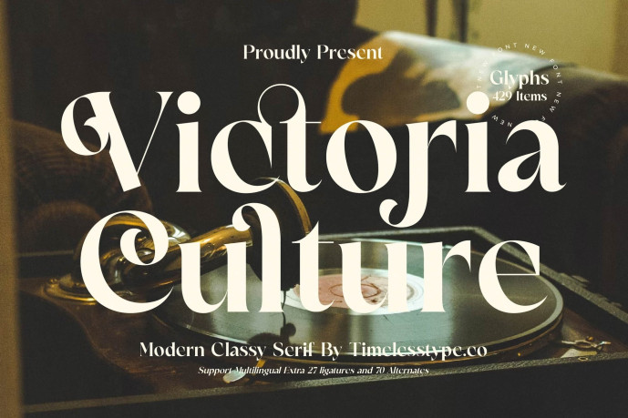 Victoria Culture - Modern Serif Font - Free Font
