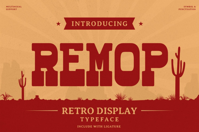 Remop Western Retro - Free Font