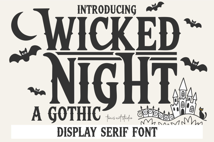 Wicked Night Display Serif Font - Free Font