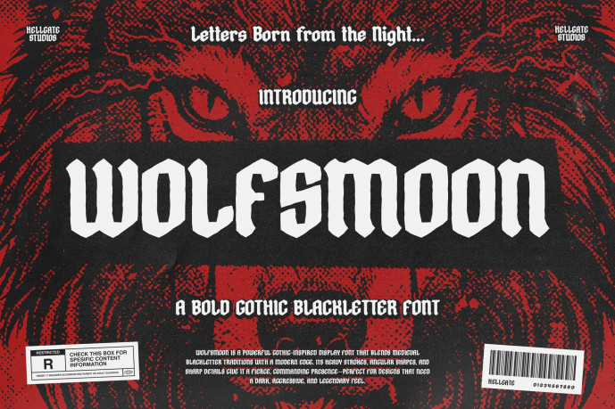 Wolfsmoon Bold Gothic Font - Free Font