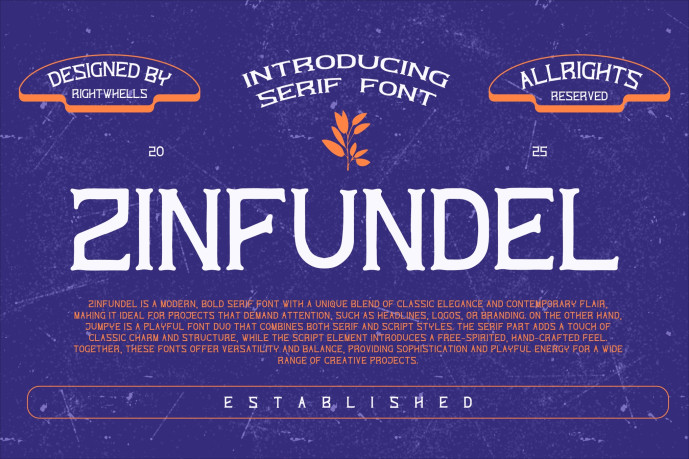 Zinfundel - Retro Serif Font - Free Font