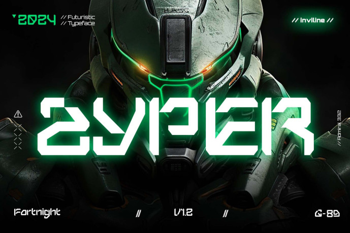 Zyper – Futuristic Display Typeface - Free Font