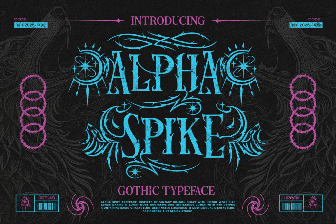 Alpha Spike Font - Free Font