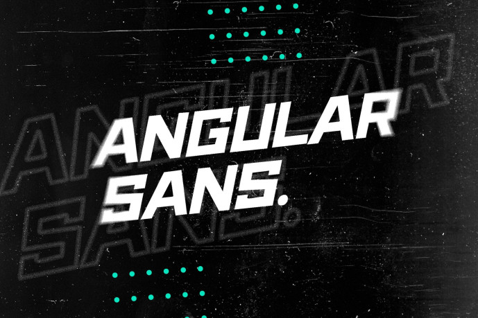 Angular Sans - Bold Display Font - Free Font