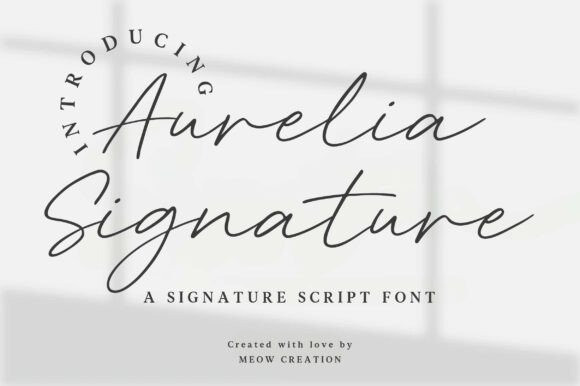 Aurelia Signature Font - Free Font