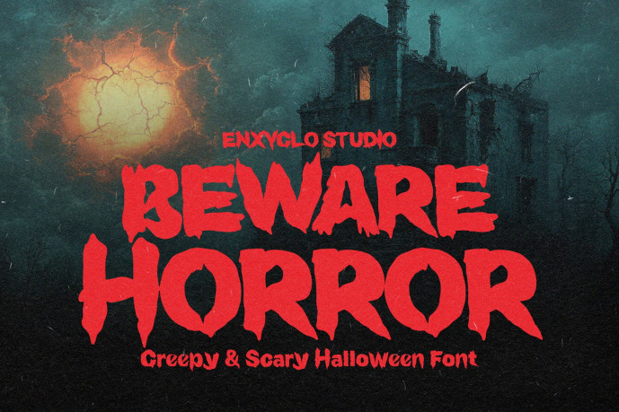 Beware Horror Display Font - Free Font