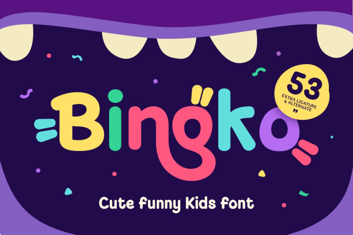 Bingko - Cute Funny Kids Font - Free Font