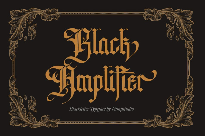 Black Amplifier Blackletter Font - Free Font