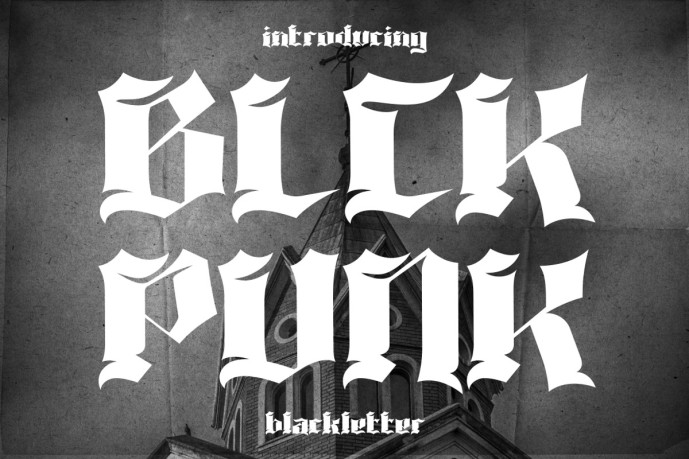 Blckpunk Blackletter Typeface - Free Font