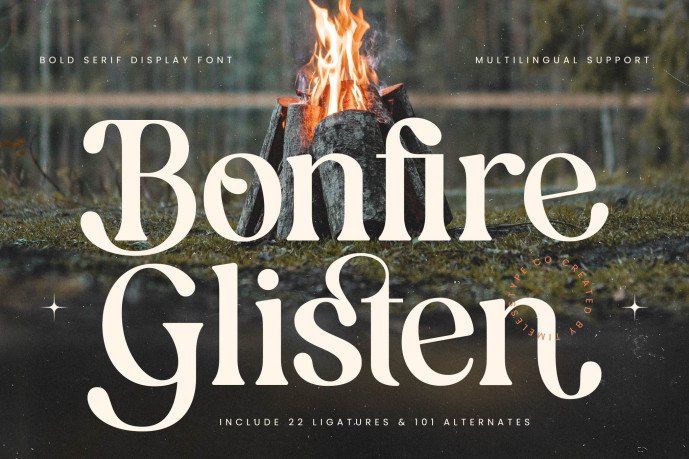 Bonfire Glisten Font - Free Font