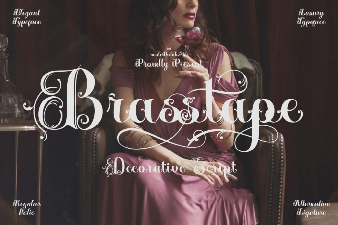 Brasstape Decorative Script Font - Free Font