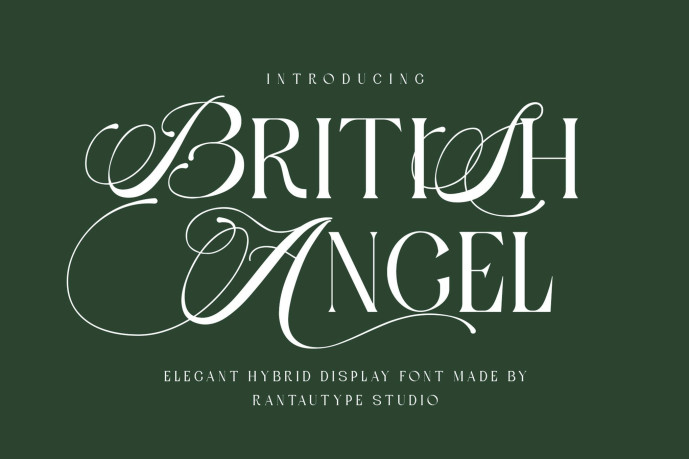 British Angel Font - Free Font