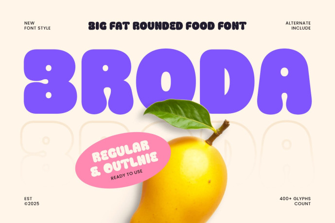 Broda Rounded Font - Free Font