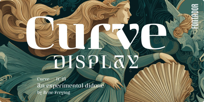 Curve Display Font - Free Font