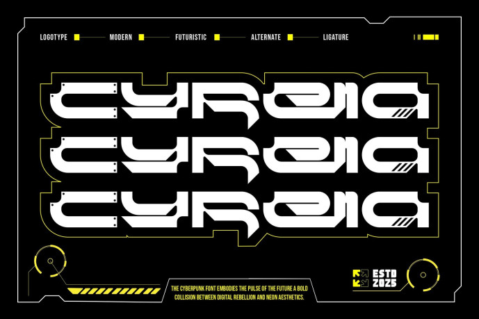 Cyrena Modern Display Font - Free Font