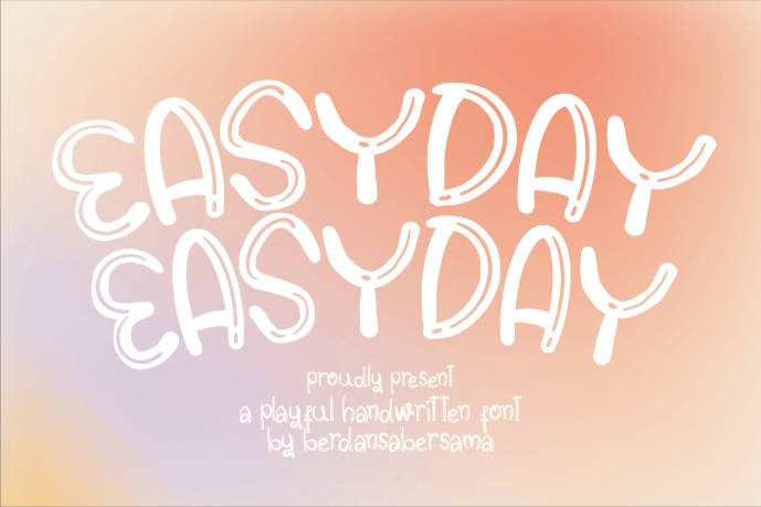 Easyday - Playful Handwritten Font - Free Font
