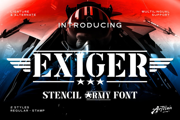 Exiger Serif Font - Free Font
