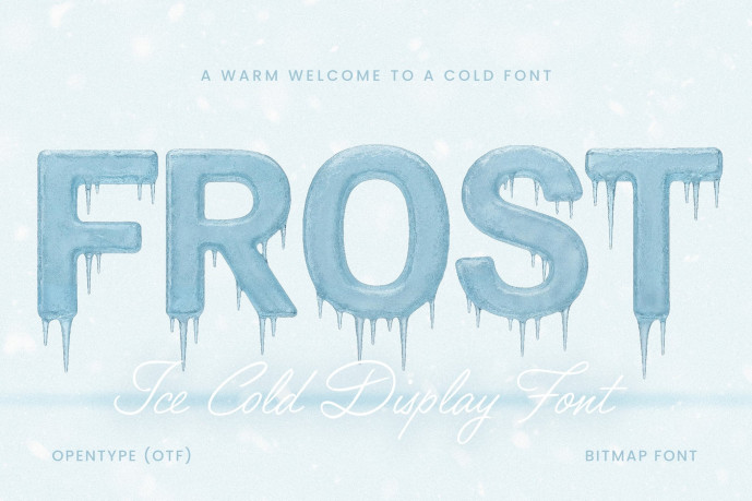 Frost - Ice Cold Display Font - Free Font