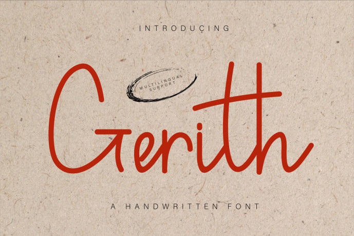 Gerith Handwritten Font - Free Font
