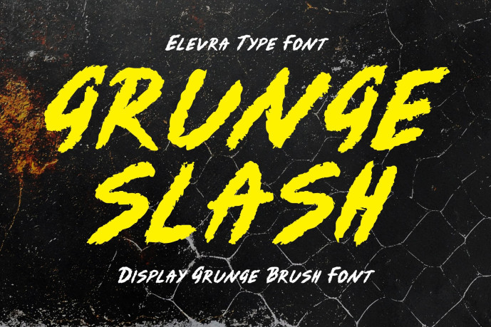 Grunge Slash Font - Free Font