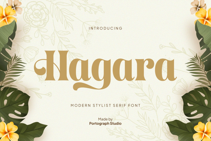 Hagara Bold Serif Font - Free Font