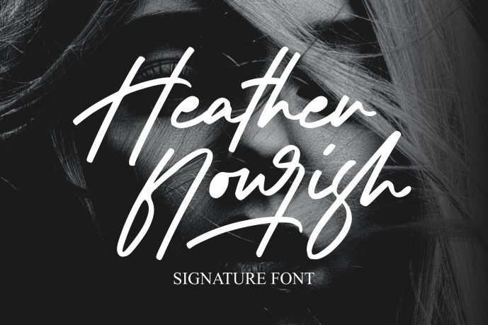 Heather Flourish Handwritten Font - Free Font