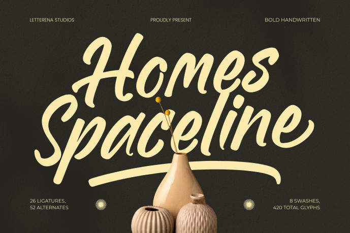 Homes Spaceline Handwritten Font - Free Font