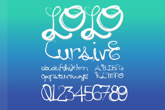 LOLO Cursive Font - Free Font