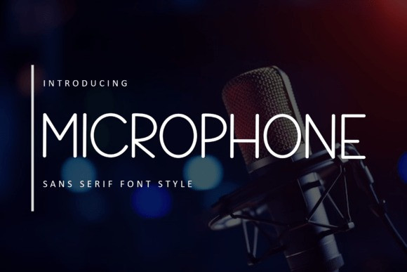 Microphone Font - Free Font