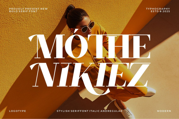 Mothe Nikiez Smooth Serif Font - Free Font