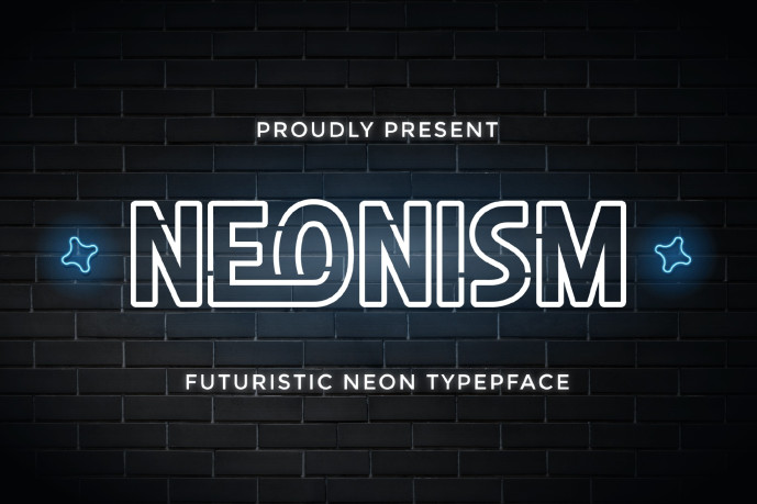Neonism – Futuristic Neon Typeface - Free Font
