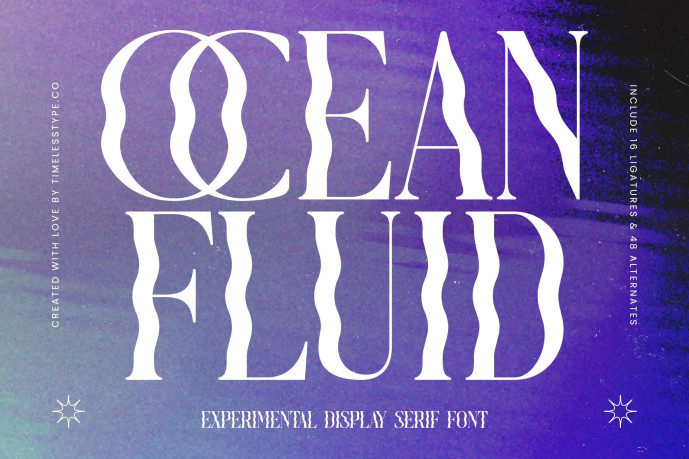Ocean Fluid Font - Free Font