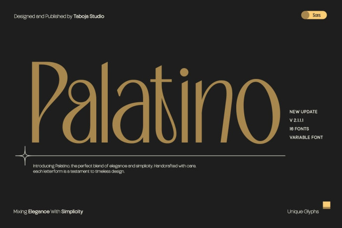 Palatino Sans Elegant Font - Free Font
