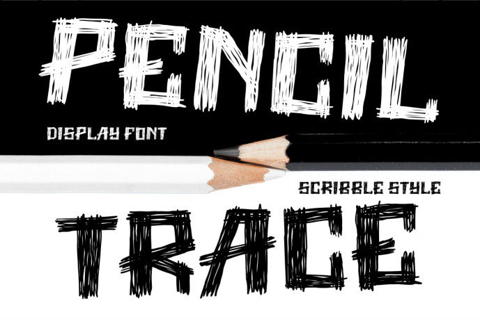 Pencil Trace Scribble Font - Free Font