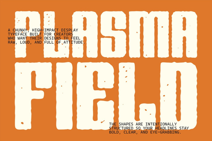 Plasma Field Font - Free Font
