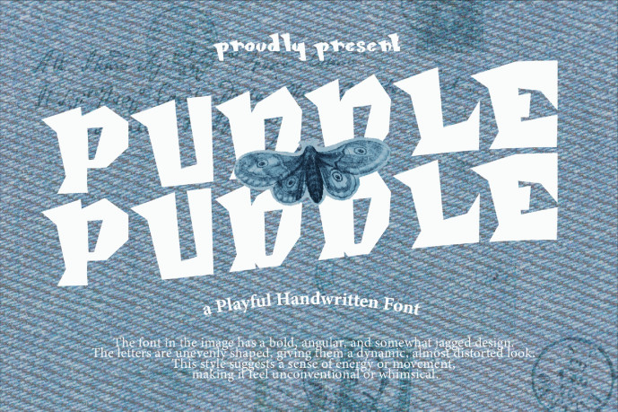 Purple Puddle Playful Font - Free Font