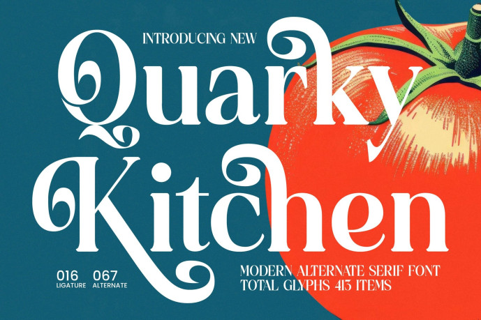 Quarky Kitchen Serif Font - Free Font