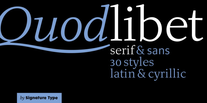 Quodlibet Serif Font Family - Free Font