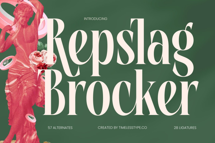 Repslag Brocker Font - Free Font