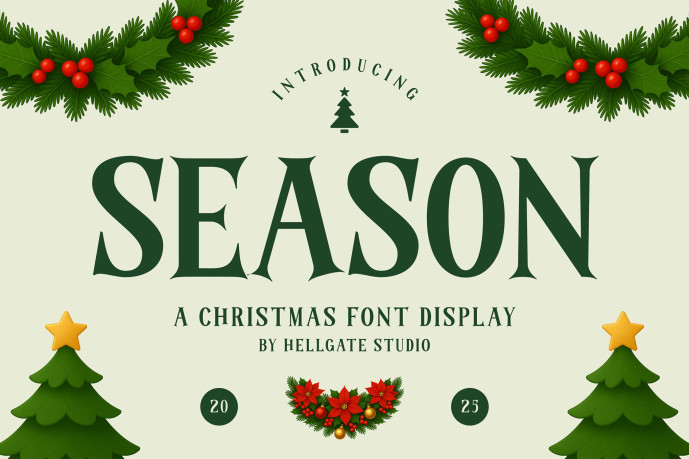 Seasons Christmas Serif Font - Free Font